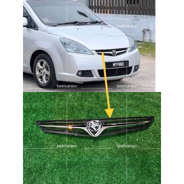 PROTON EXORA CPS FRONT GRILLE WITH LOGO 3D ASSY | Shopee Malaysia