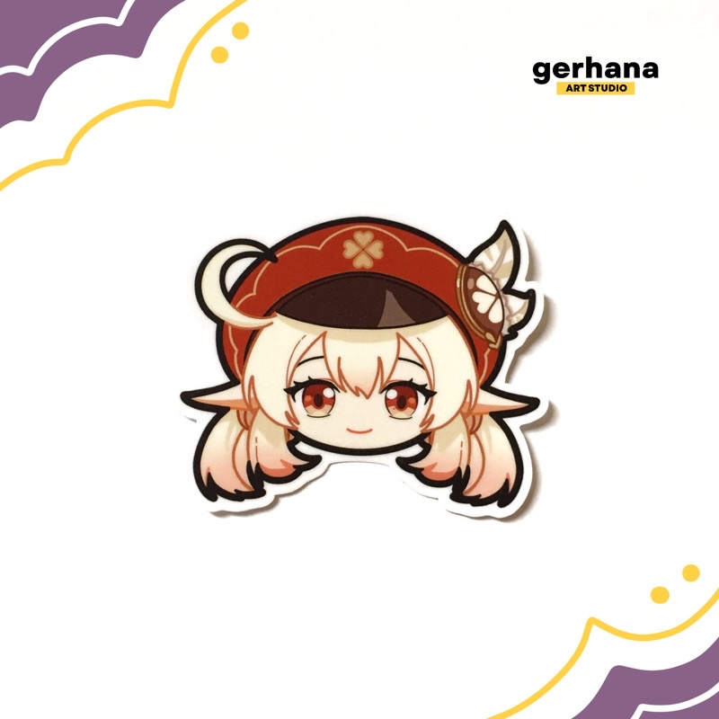 Genshin Impact Chibi Sticker | Noelle Klee Jean Lumine Yanfei | Shopee ...