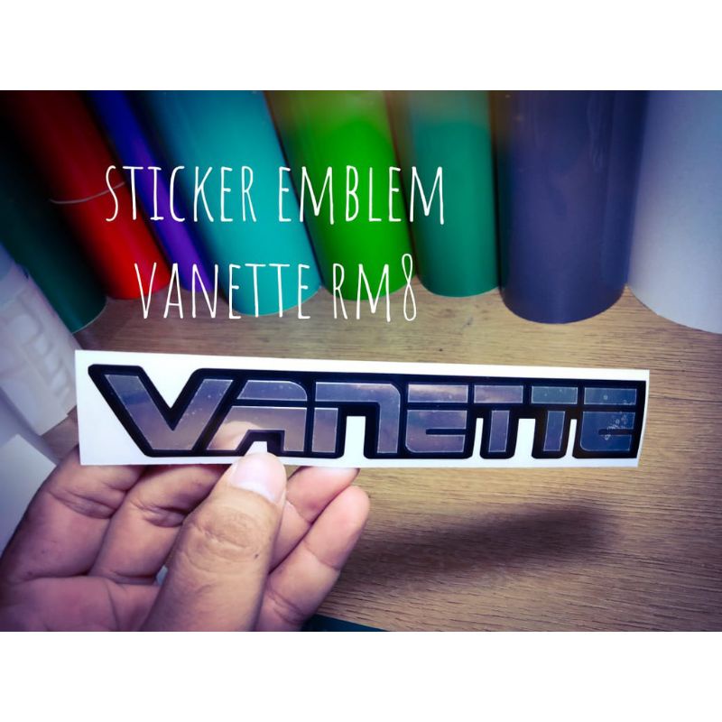 🔥 Sticker Custom EMBLEM VANETTE SUPERCHROME🔥 | Shopee Malaysia
