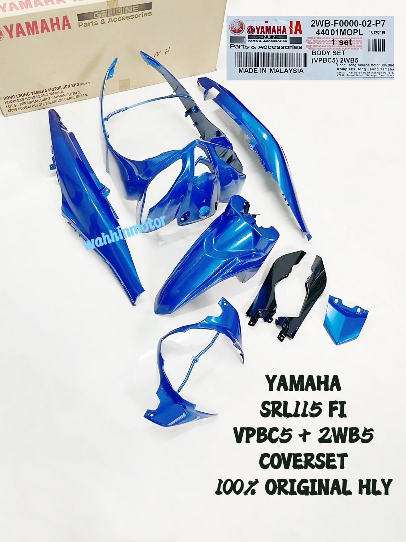 YAMAHA LAGENDA115 FI SRL115 FI VPMC5 METALIC BLUE FULL BODY COVERSET ...