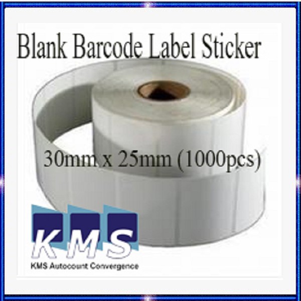 Thermal Barcode Label Sticker 30mm x 25mm (1000pcs) (1roll) | Shopee ...