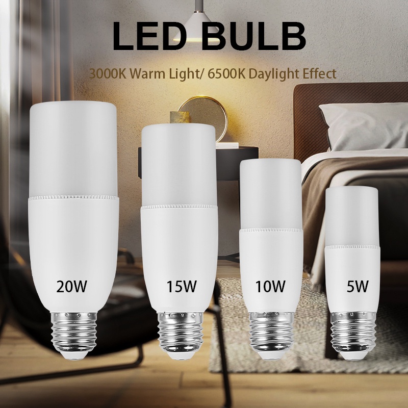LED Bulb 6500K [ 5W 10W 15W 20W ] Daylight Effect LED Light Bulb Corn Bulb Stick Bulb Mentol ...