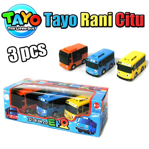 The Little Bus Tayo 3 pcs (Tayo + Rani + Citu)/ Kids like Tayo/Korea ...
