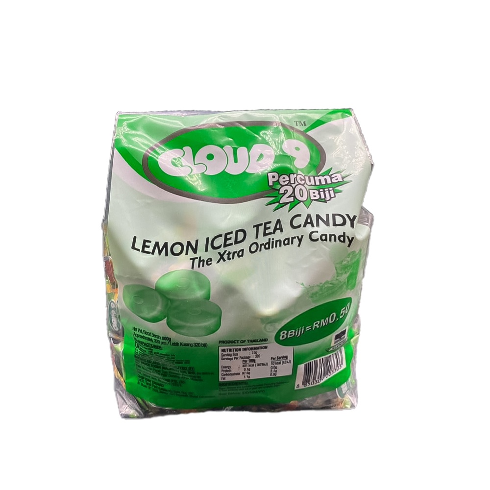 Cloud 9 Lemon Iced Tea Candy 1kg (300pcs) | Shopee Malaysia