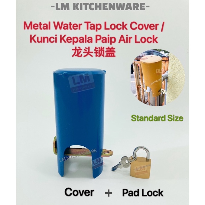 METAL WATER TAP COVER / STOP COCK WATER METER LOCK / KUNCI KEPALA PAIP ...