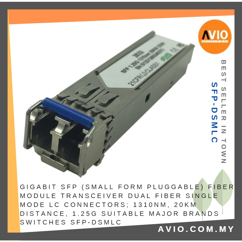 Gigabit SFP Fiber Module Transceiver Dual Fiber Single Mode LC ...