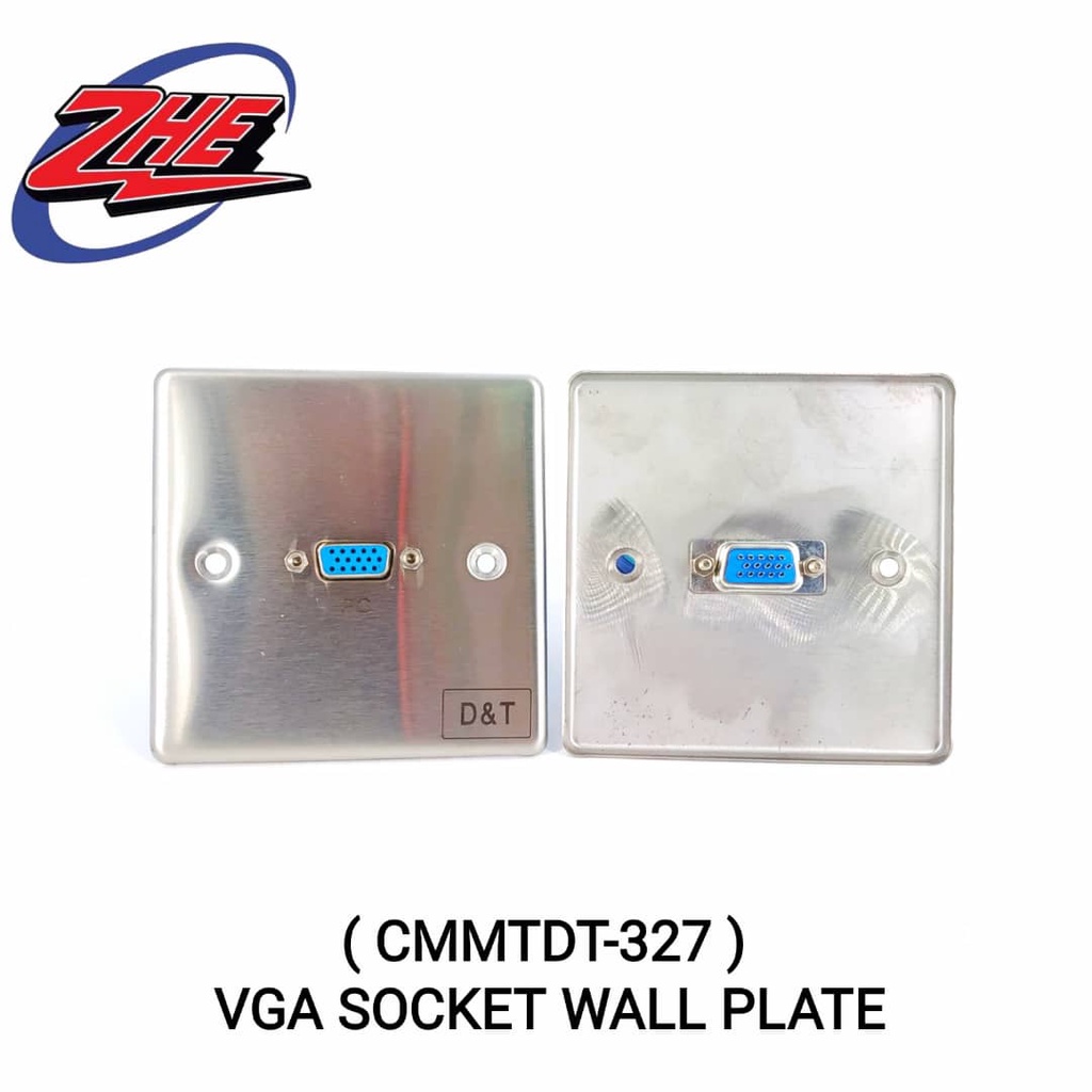 VGA 15PIN SOCKET METAL WALL PLATE / METAL FACEPLATE | Shopee Malaysia