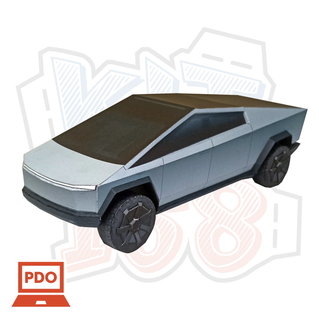 Tesla Cybertruck car paper model ver 2 | Shopee Malaysia