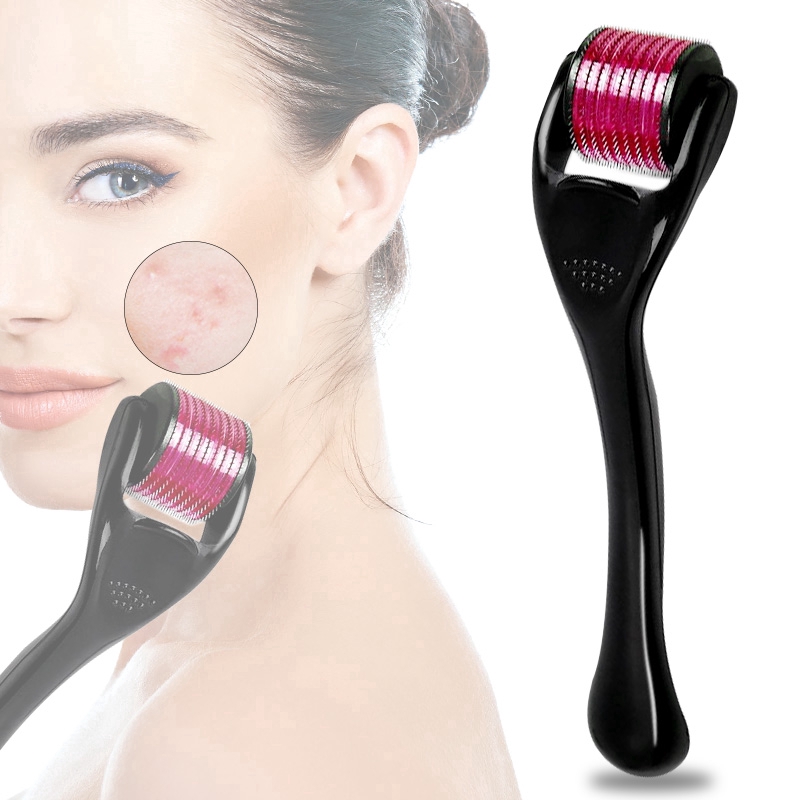 Micro Needle Roller Pen Dermaroller Titanium Hair Regrowth Beard Growth ...