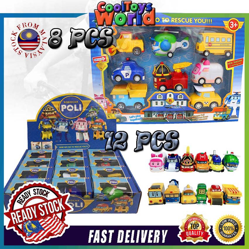 Robocar 8 IN 1 or 12 IN 1 Transformation Car | Policar Toys for ...