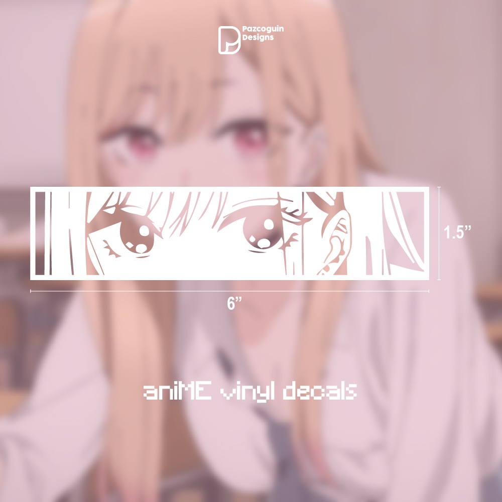 AniME Waifu Vinyl Stickers My Dress-Up Darling Kitagawa Marin | Shopee ...