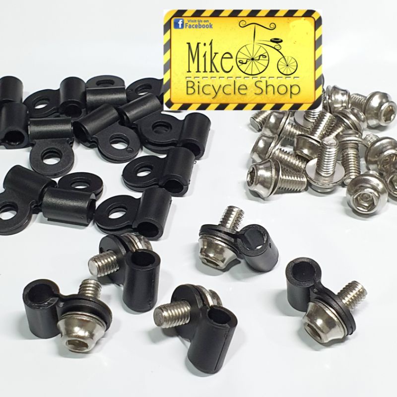 Cable Housing Bicycle Clamp holder Buckle Brake Cable Hose Clamp Cable Guide Adapter MTB Bike ...