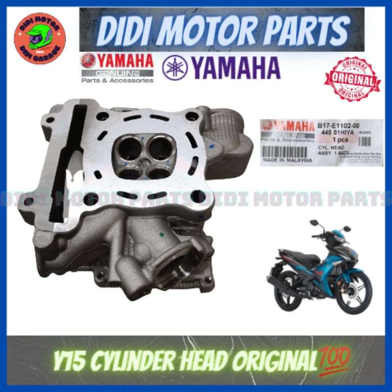 DIDI MOTOR PARTS，Y15 Cylinder Head STD Original HLY💯，Y15 Head original ...