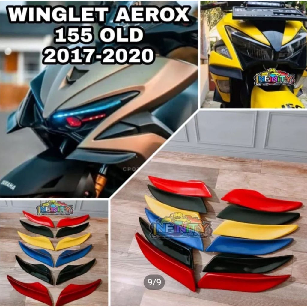 Winglet AEROX 155 OLD SIDE MODEL WINGLET AEROX NVX 2017 2018 2019 2020 ...