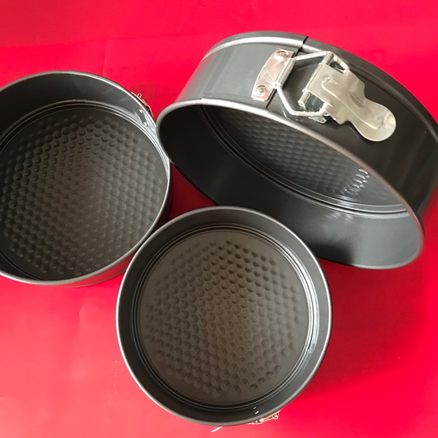Set of 3 cake molds, 18-20-22cm sponge cake mold, mold with non-stick ...