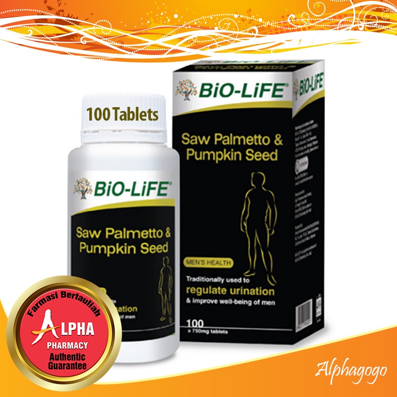 Bio-Life Saw Palmetto & Pumpkin Seed (30 Tablets / 100 Tablets / 2 X ...
