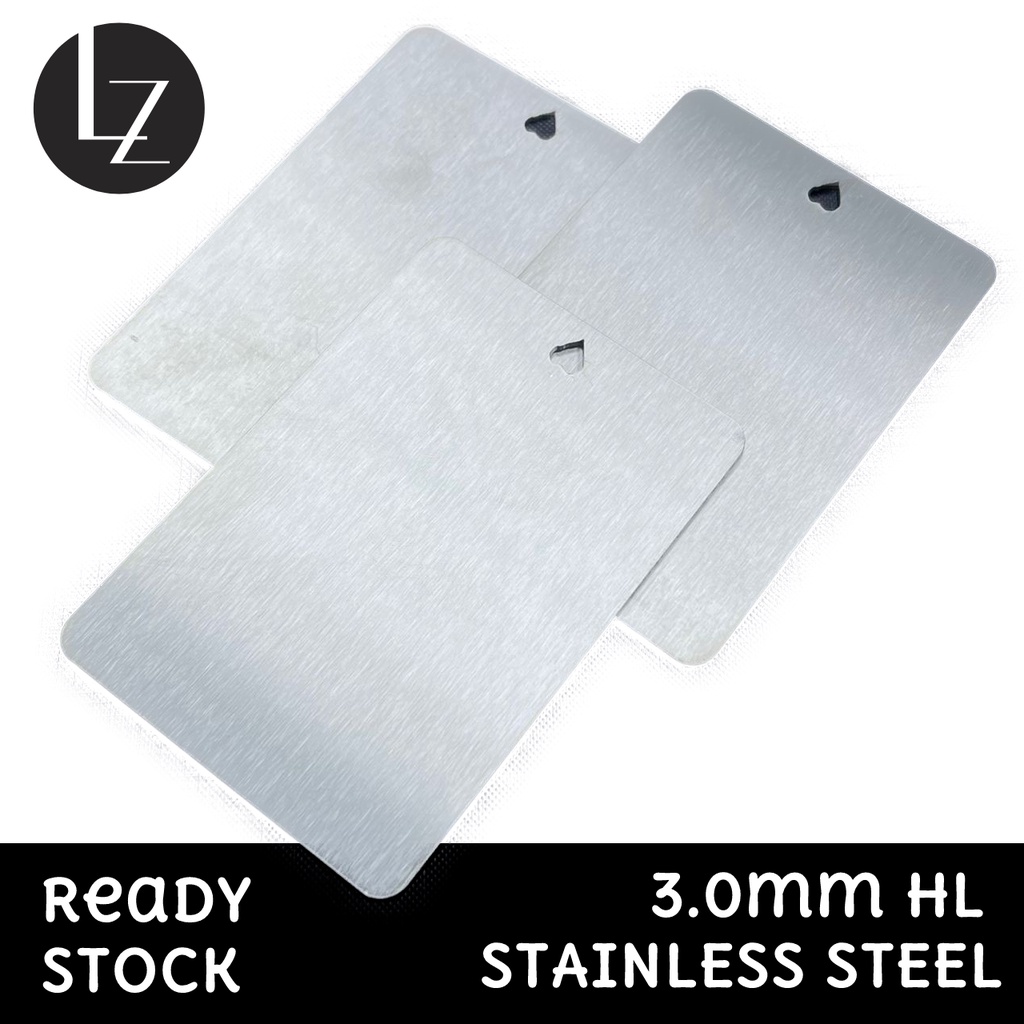 LZ S304 Stainless Steel Sheet [3.0mm] Thickness Hairline Finish Plate ...