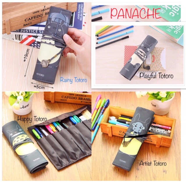 Panache My Neighbor Totoro Rolling Pencil Pen Case Pencil Box Pencil ...