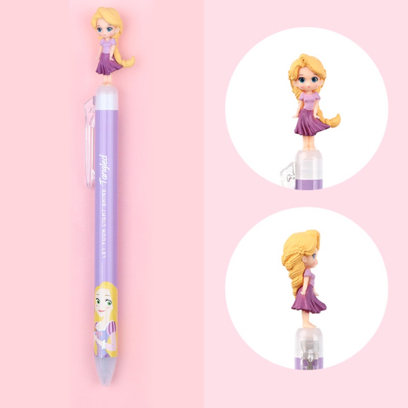 [LAST STOCK] Disney Princess 0.5mm Black Ball Point Pen Figure Topper ...