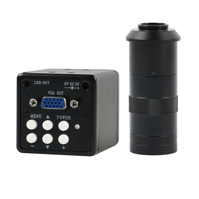 Free Shipping 2.0MP VGA Outputs Digital Industrial Microscope Camera +8 ...