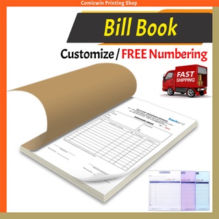 Custom Bill Book A4 / A5 (2ply, 3ply NCR) Customize Single Colour ...