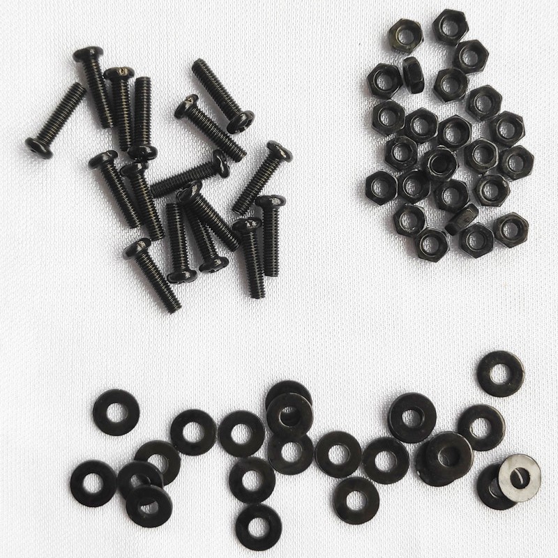 SILICONE MICA PLUS BOLT NUT RING TRANSISTOR BLACK P M3X12 MIKA TR SET ...