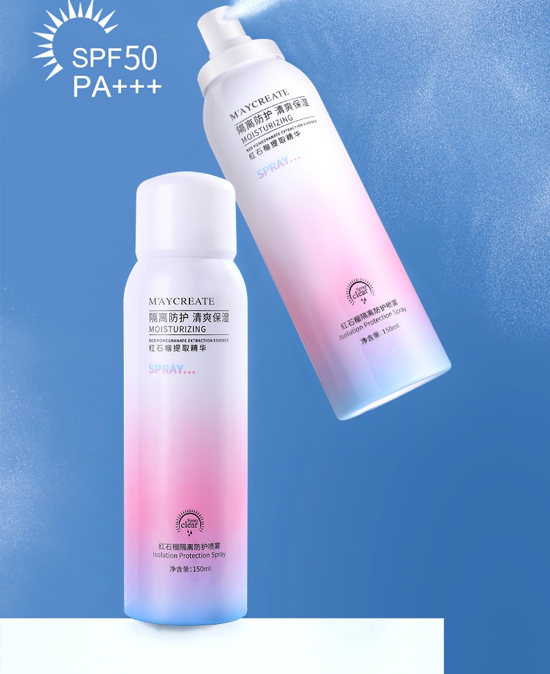 MAYCREATE Pelindung Matahari🔥健美创研美白防晒喷雾 Whitening Sunscreen Spray 隔离 UV ...