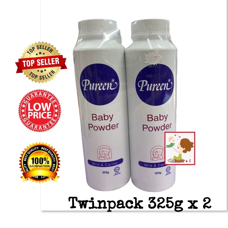 Pureen Baby Powder Twinpack 325g x 2 bottle ( Exp: 2024 ) | Shopee Malaysia