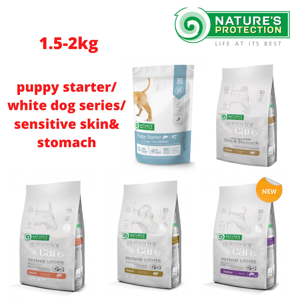 Nature's Protection Puppy Starter 2Kg/White Dog Series 1.5kg /sensitive ...
