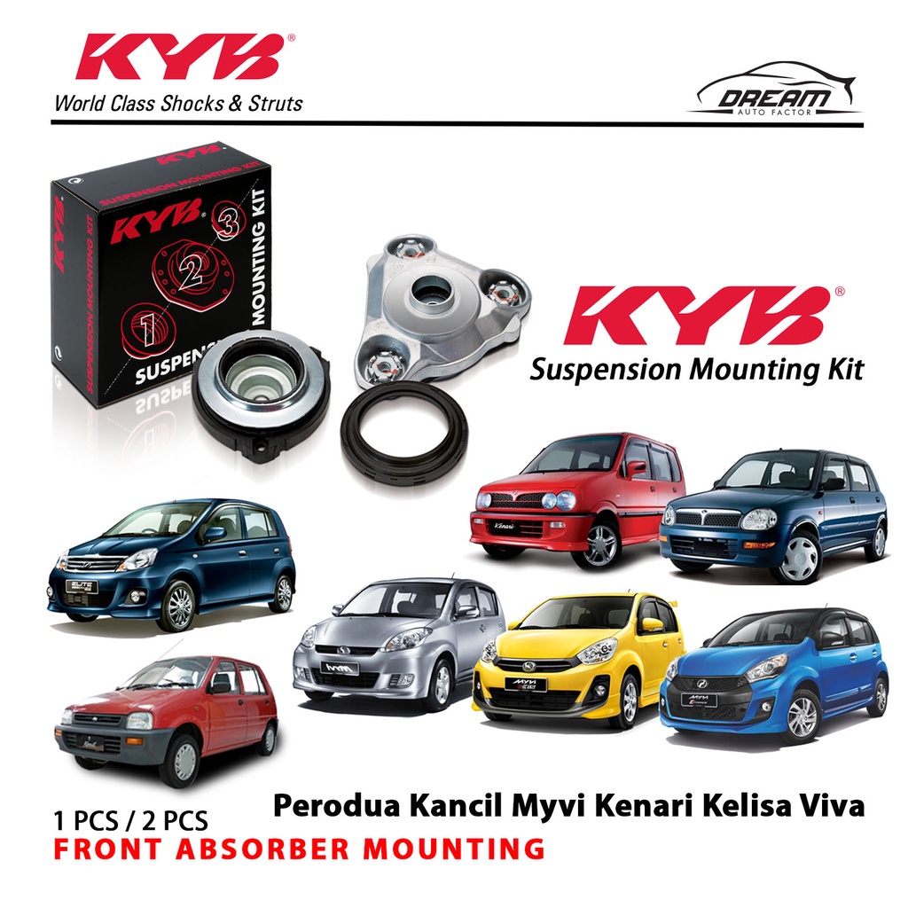 Perodua Kancil Myvi Kenari Kelisa Viva KYB Kayaba Front Absorber Mounting KYB SM02001F | Shopee ...