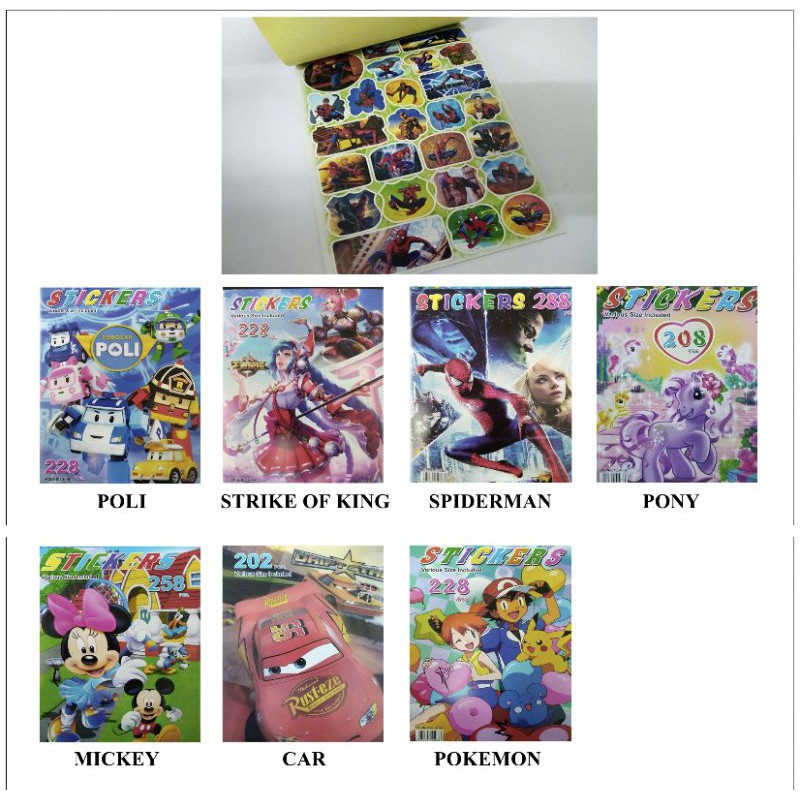 AH Sticker Book-Cartoon 可爱卡通贴纸 | Shopee Malaysia
