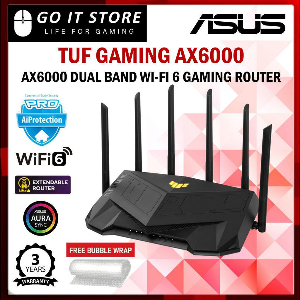 ASUS TUF-AX6000 Wi-Fi 6 TUF Gaming Router AX6000 AiMesh Extendable ...