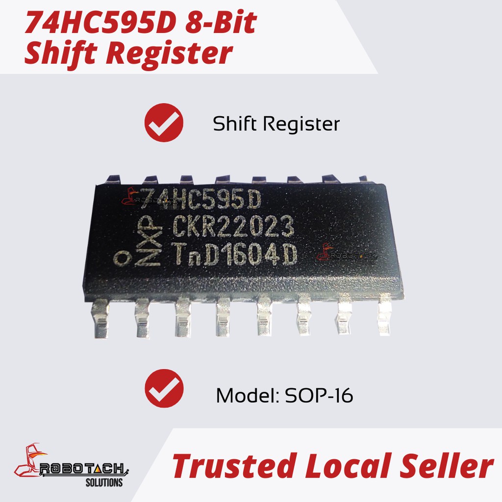 74HC595D 8-Bit Shift Register SOP-16 SMD SMT | Shopee Malaysia