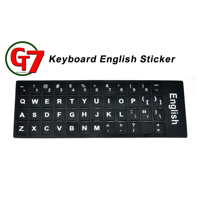 TINYTECH ENGLISH CAPS KEYBOARD STICKER (KB-STICK/E) | Shopee Malaysia