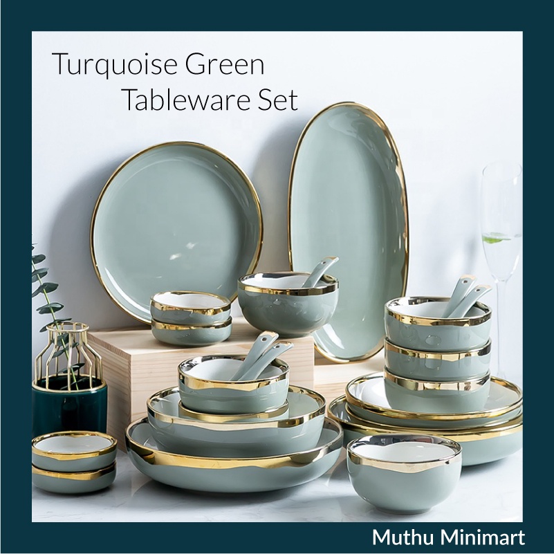 Elegant Nordic Ceramic Tableware Dinnerware Dishware Serveware Set ...