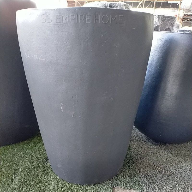 REX FP08 All Matte Circular Fiberglass Flower Pot Pasu Bunga Garden ...