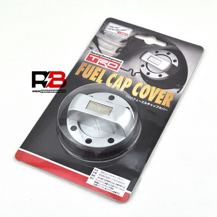 TRD Silver/Black Decorate Car Fuel Tank Cap Gas Oil Cap Cover Fit for ...