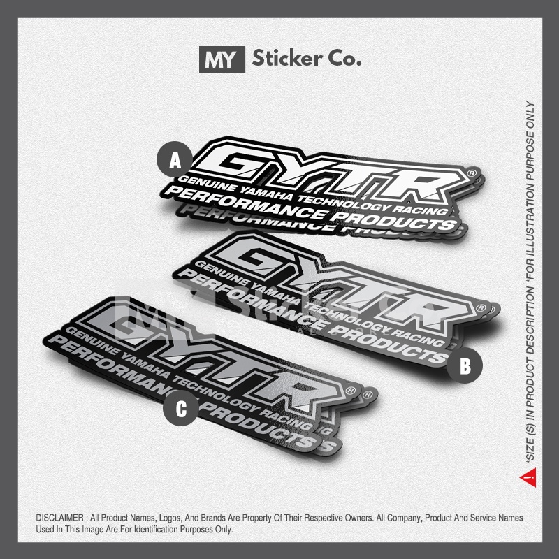 Sticker - Yamaha GYTR (Pair - 2 Pieces/Set) | Shopee Malaysia