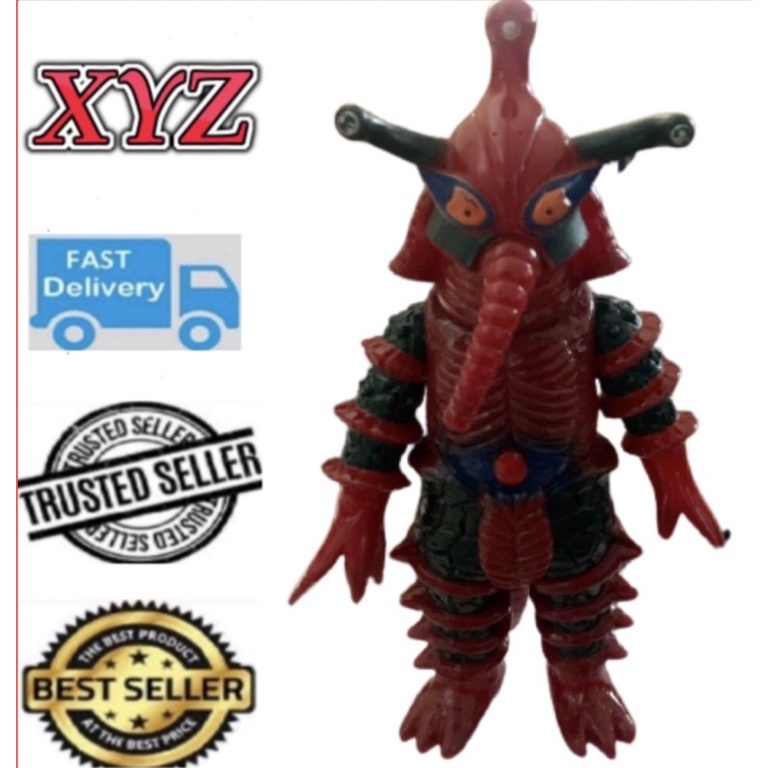 Ultraman Kaiju Monster ALIEN HIPPORIT Sofubi Toy Figure Original Bandai ...