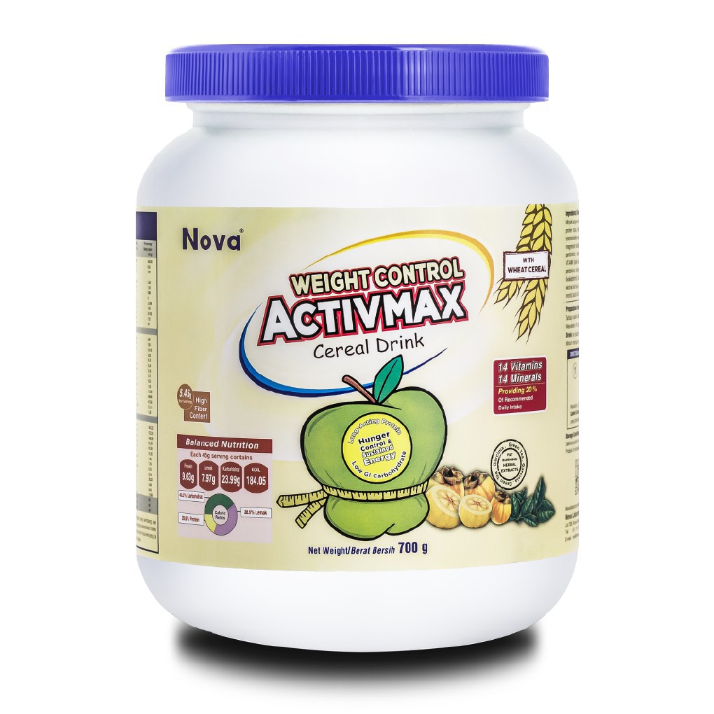NOVA ACTIVMAX WEIGHT CONTROL cereal drink (700g) | Shopee Malaysia
