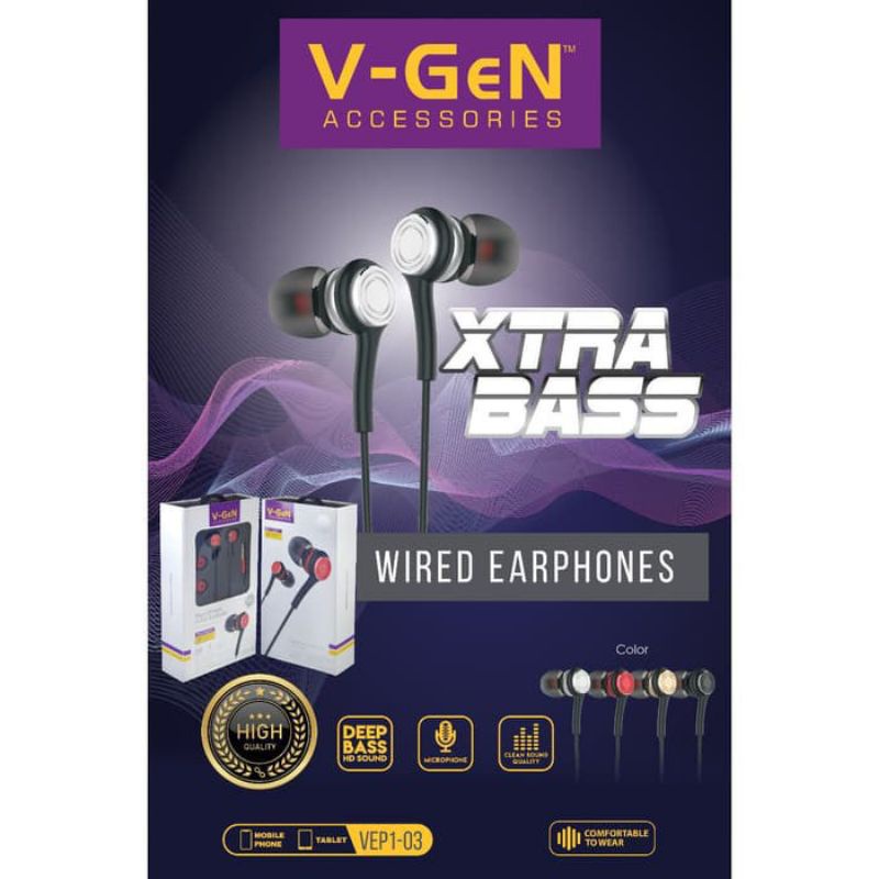 Vgen VEP1-03 EXTRA BASS HEADSET | Shopee Malaysia