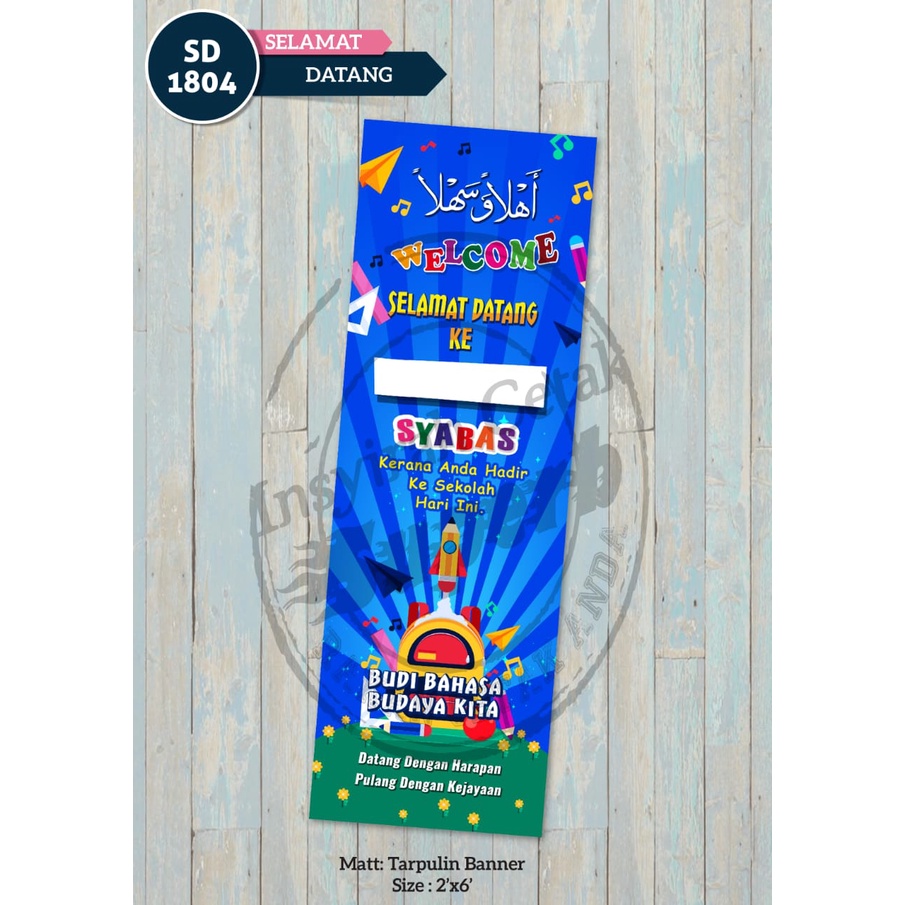 BANTING PINTU KELAS (SELAMAT DATANG / WELCOME) PELBAGAI DESIGN | Shopee ...