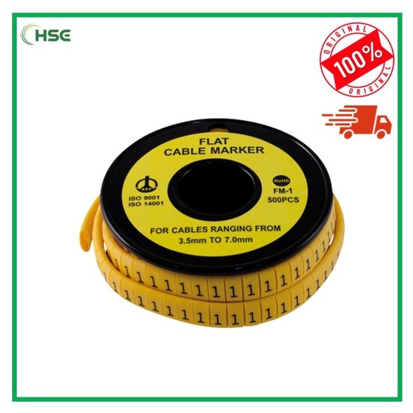 KSS FM Flat Cable Marker Symbol/No./Alphabet -, /, 0-9, A-X - HSE ...