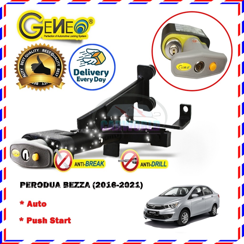 GENEO PEDAL LOCK PERODUA BEZZA 2016-2021 (AUTO)(PUSH START) | Shopee ...