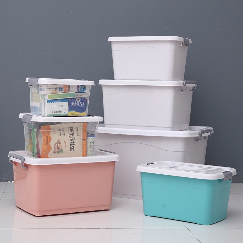 Plastic Storage Box Stackable Storage Organizer Multi Purpose Storage ...