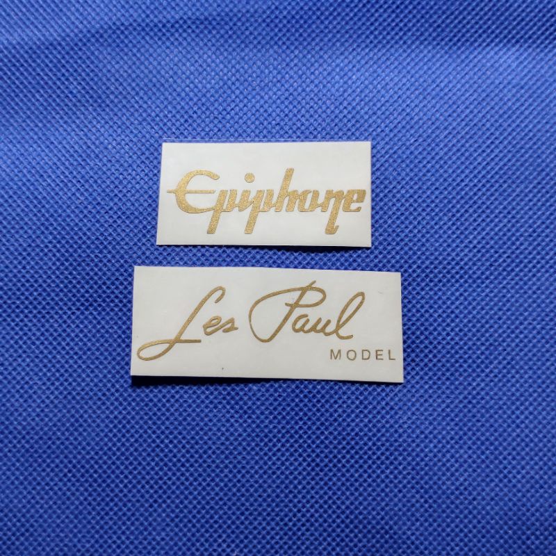 Epiphone Les Paul Model Headstock logo decal sticker gold | Shopee Malaysia