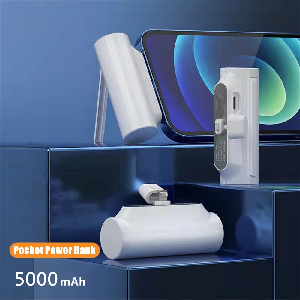5000mAh Mini Power Bank For iPhone 13 12 Xiaomi OPPO Samsung Backup ...