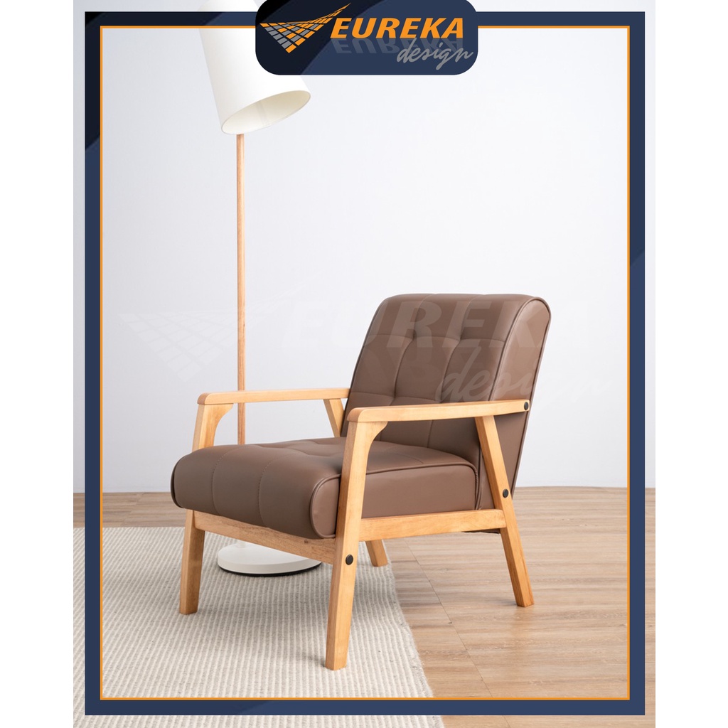 [INSTALLATION SERVICE] 1 Seater Sofa Couch Living Modern Minimal Wood ...