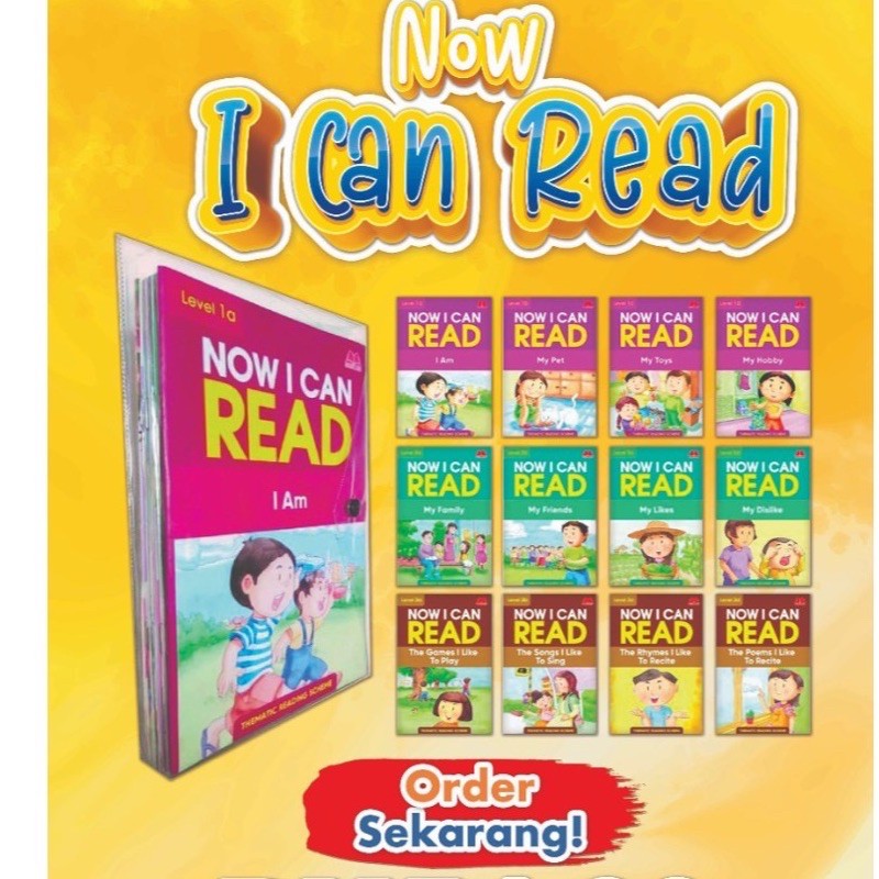 NOW I CAN READ - BUKU BACAAN KANAK-KANAK (PRA SEKOLAH - 12 BUAH BUKU ...