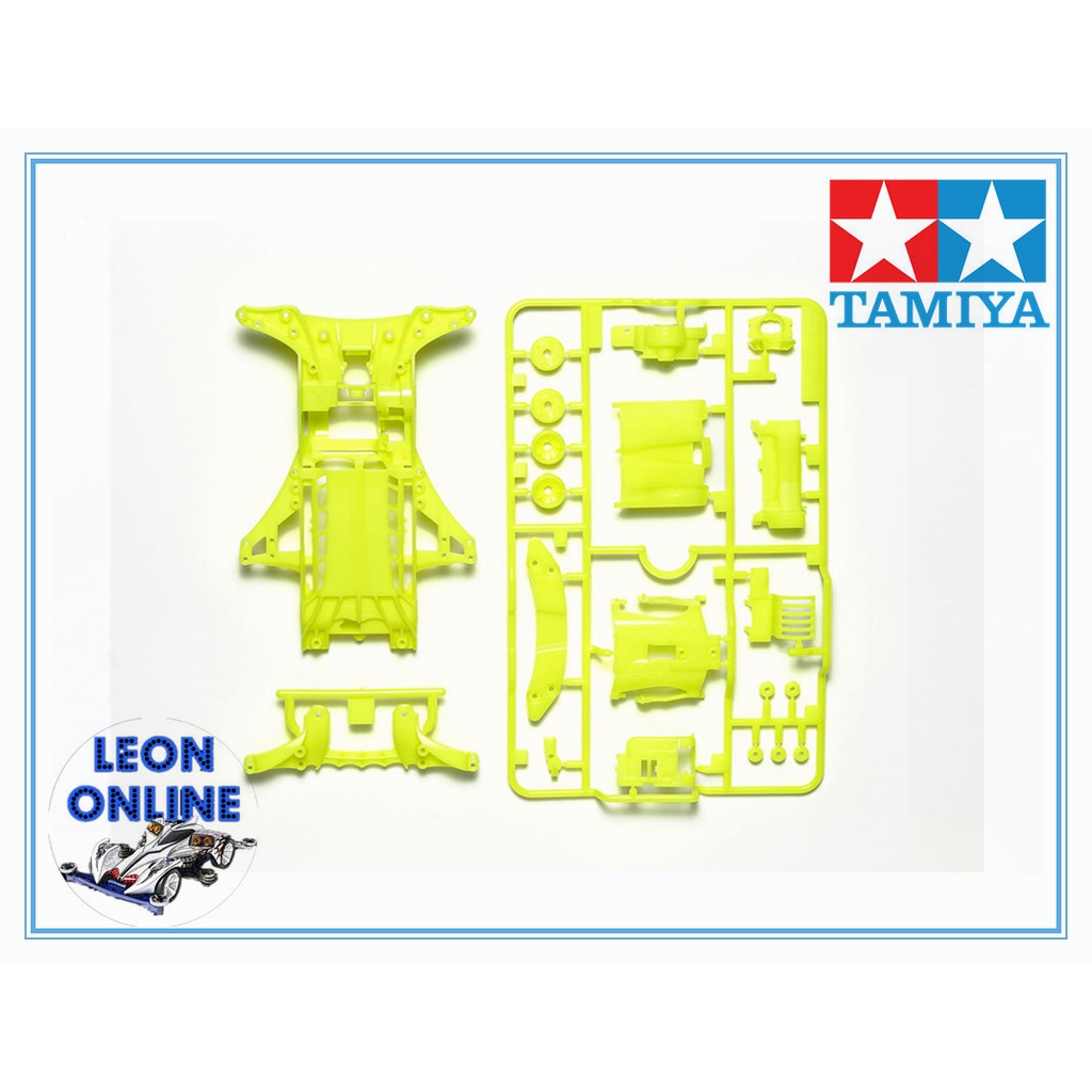 Tamiya 95494 FM-A Fluorescent-Color Chassis Set (Yellow) For Tamiya ...